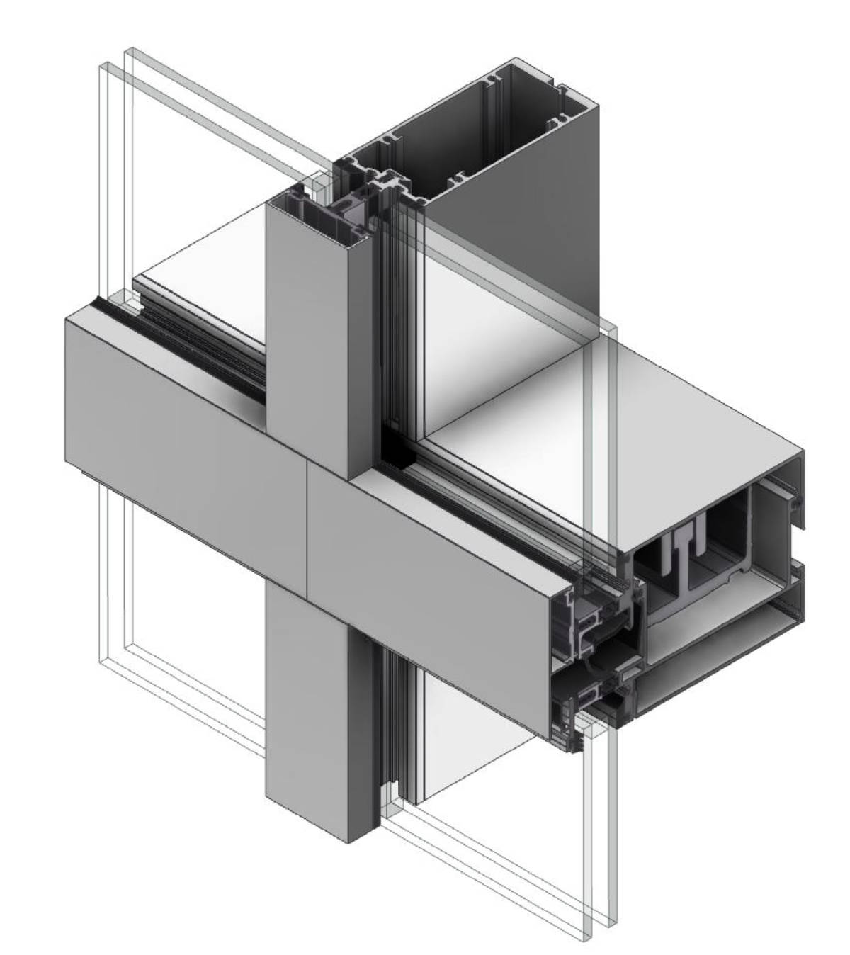 ThermaWall XTRM2600 unitized thermally broken curtain wall - Alumicor